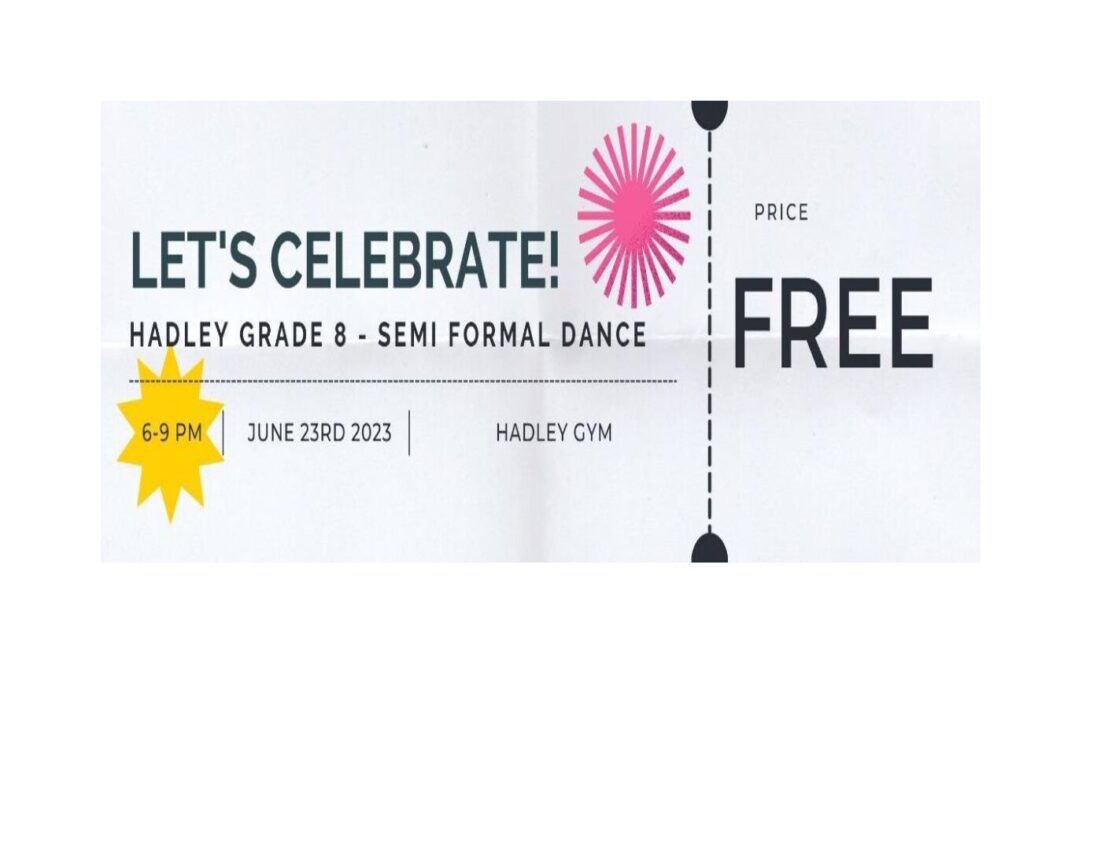 Grade 8 Semi Formal Dance - Hadley Junior & Philemon Wright High Schools